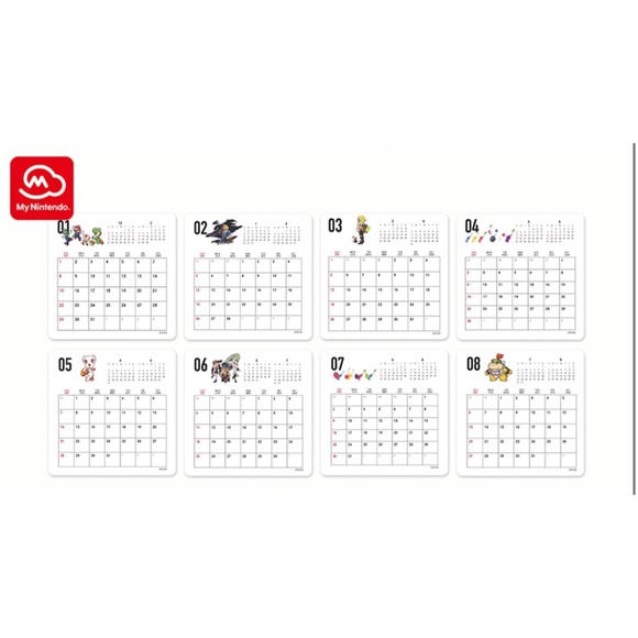 Nintendo | Other | New 223 Year Calendar Of Nintendo Characters | Poshmark